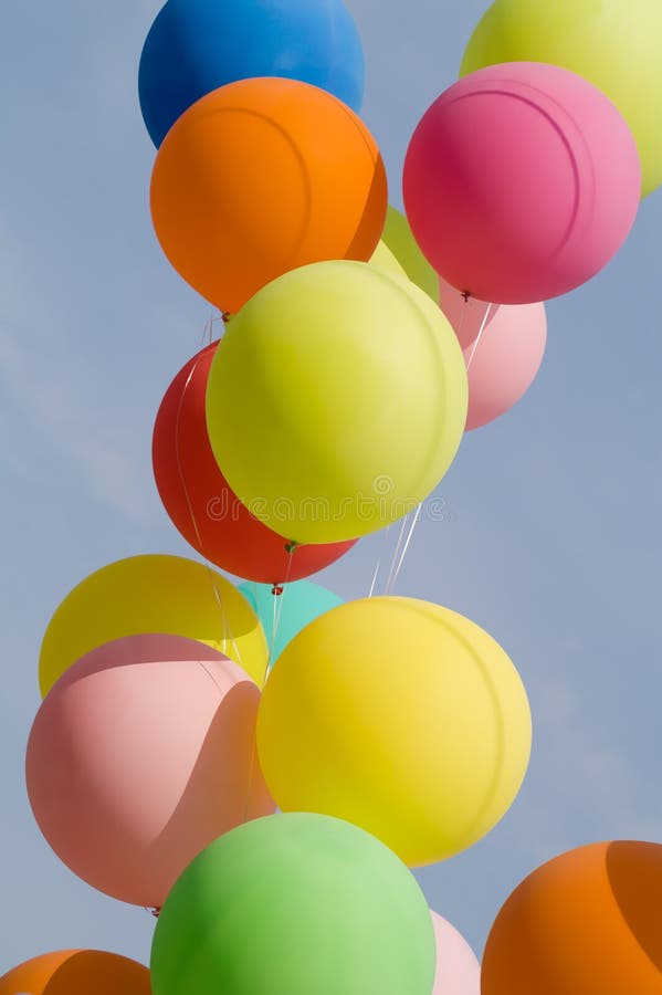 Colored balloons stock image. Image of balloon, sheaf - 7236131