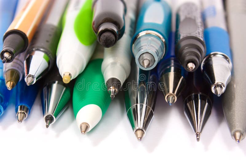 Bunch of Ballpoint Pens stock image. Image of choice - 18332235