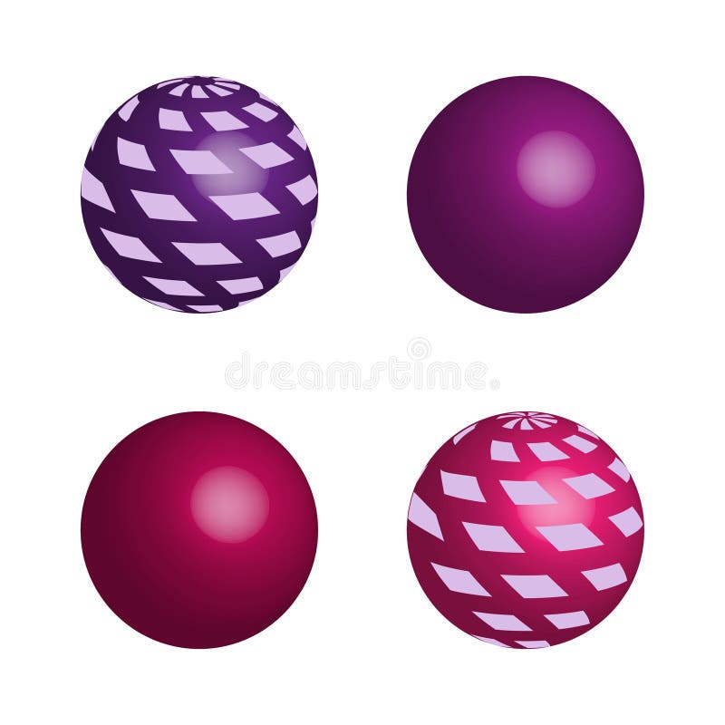 Colored Balls Drawing. Icon for Game Design. Vector Illustration Stock ...