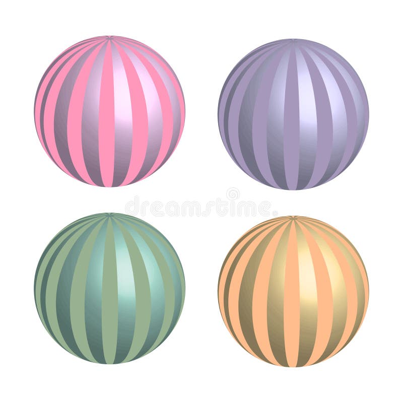 Colored Balls Drawing. Icon for Game Design. Vector Illustration Stock ...