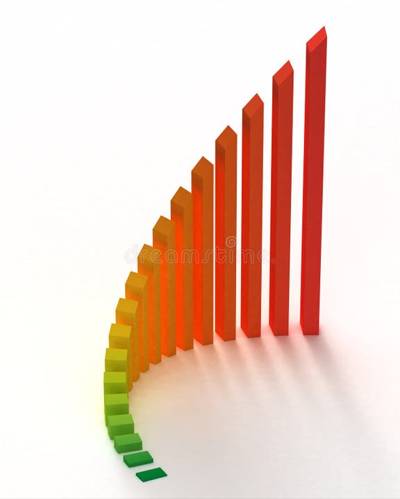 Colored Bar Chart Graph stock illustration. Illustration of chart - 4843109