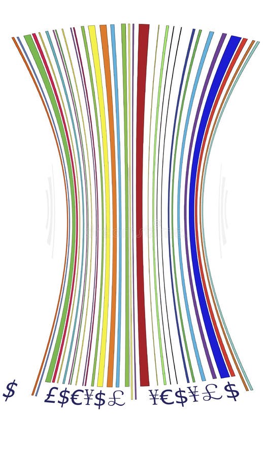 Colored bar code stock illustration. Illustration of pound - 6196018