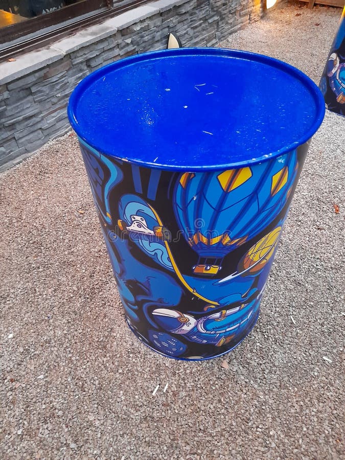 Colored Barrel Image in Open Area Stock Image - Image of colored, open ...