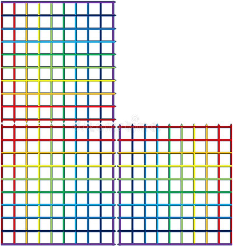 Colored Bars on White Background Stock Illustration - Illustration of ...