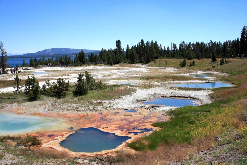 Colored Basins stock image. Image of mountains, basins - 6089071