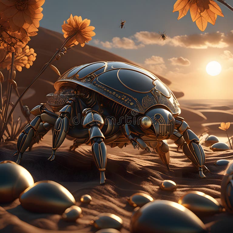 Colored Beetle, AI-Generatet Stock Illustration - Illustration of ...