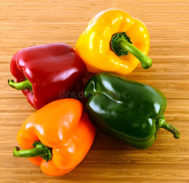 Colored bell peppers stock image. Image of pepper, freshness - 37922627