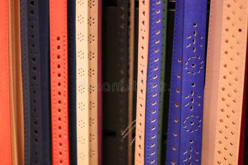 Colored belts stock photo. Image of fashionable, design - 77397668