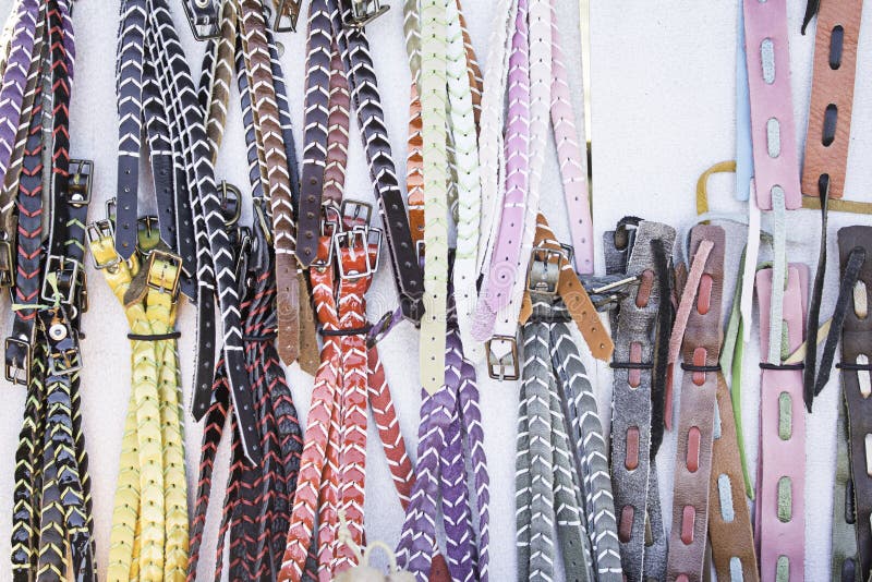 Colored belts stock photo. Image of fashionable, design - 77397668