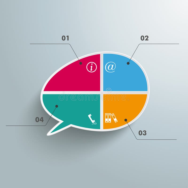 4 Colored Bevel Rectangels Hexagon Infographic PiA Stock Vector ...