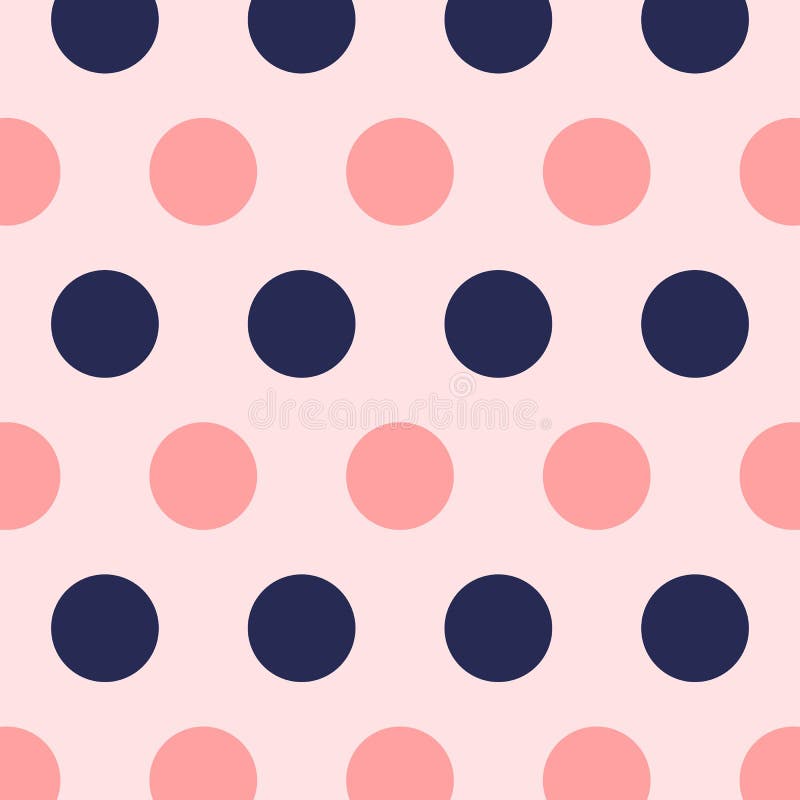 Colored Big Dots Wallpaper. Circles Image. Polka Dot Motif.Vector ...