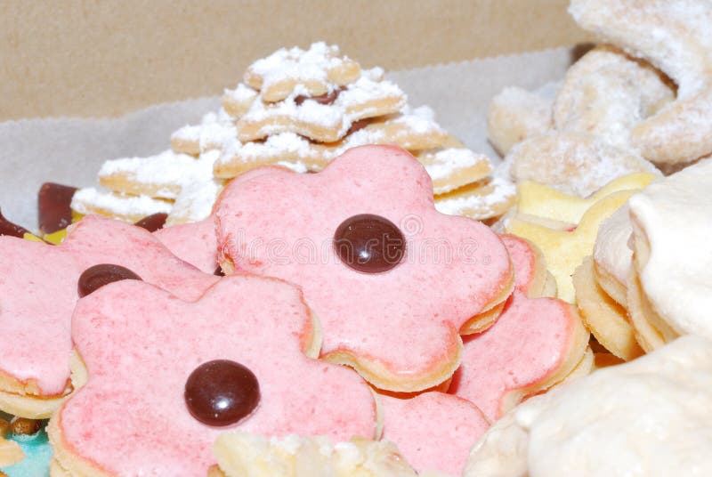 Colored biscuit stock photo. Image of food, cinnamon - 23952200