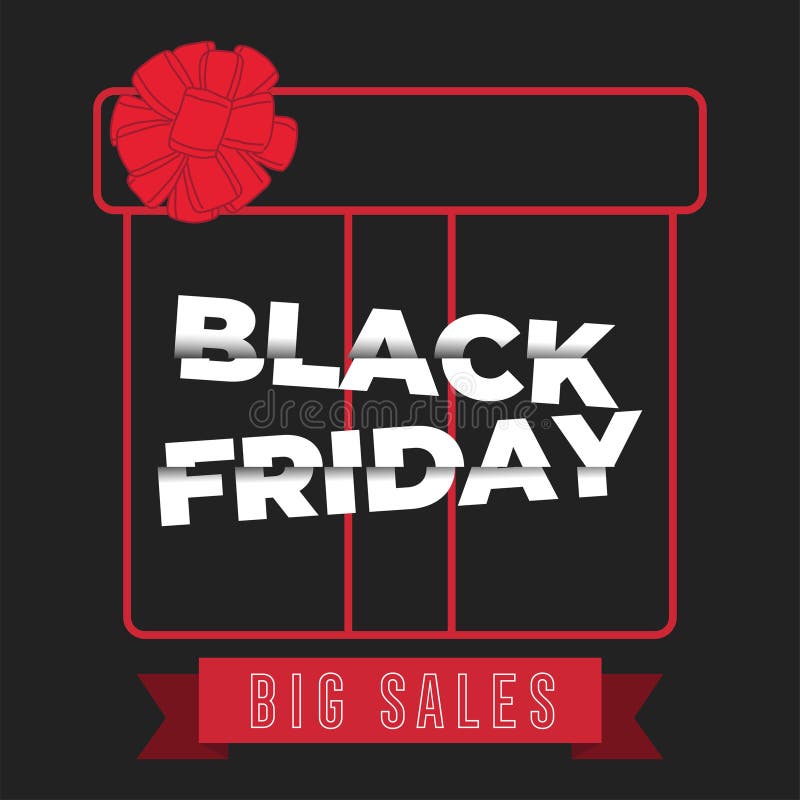 Colored Black Friday Sale Advert Poster Vector Stock Vector ...