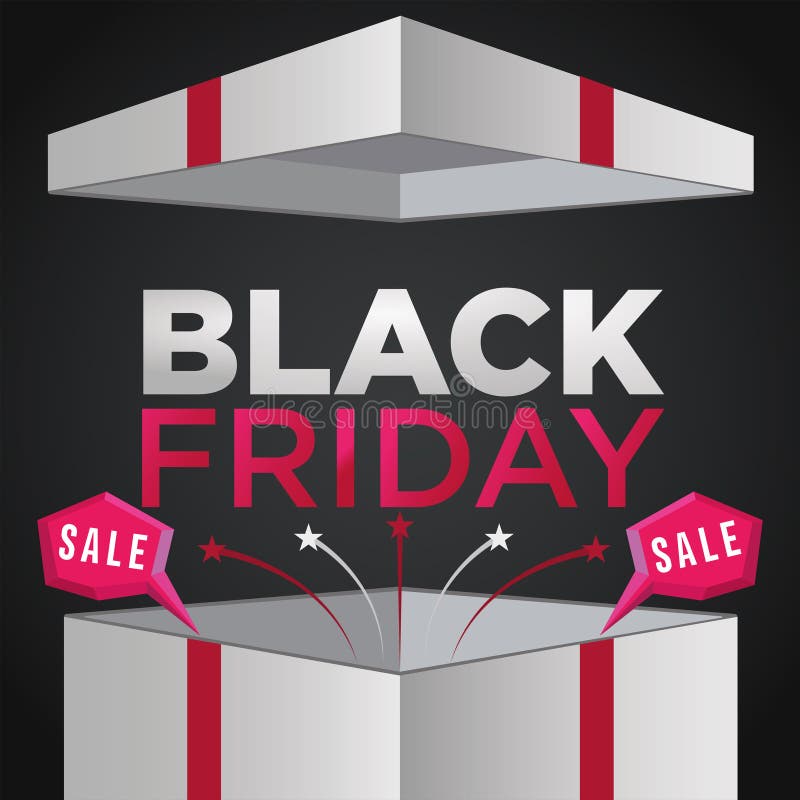 Colored Black Friday Sale Advert Poster Vector Stock Vector ...