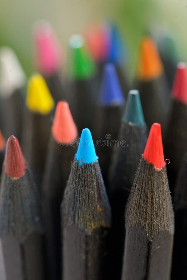 Colored black pencils stock image. Image of multicolored - 89122173