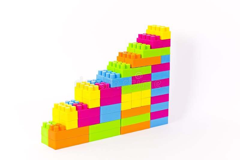 Colored blocks stock illustration. Illustration of entrepreneur - 10257885