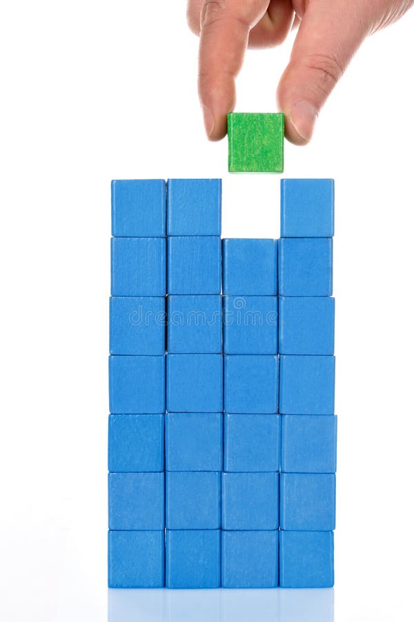 Colored blocks stock image. Image of wood, playing, putting - 12919383