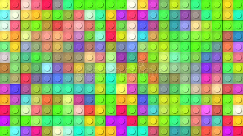 Colored Blocks Pieces. Colorful Bricks Geometric Background Stock ...