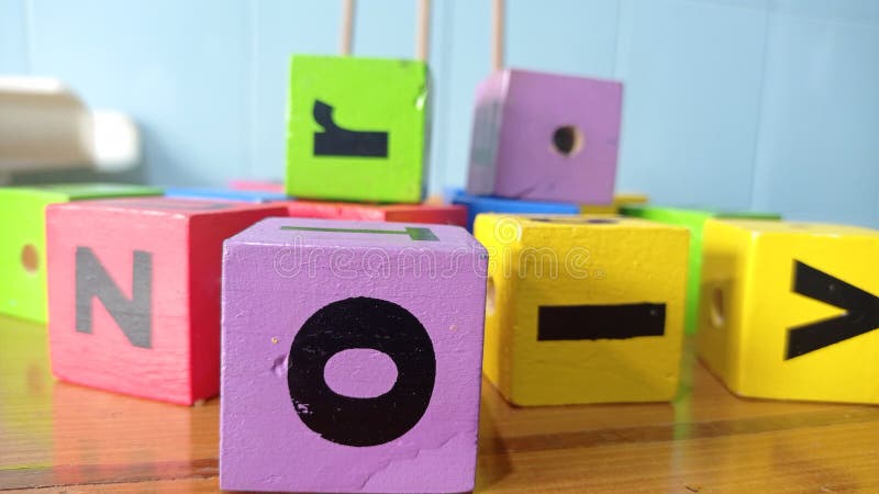 Colored Blocks on the Table that Haven& X27;t Been Arranged Stock Image ...