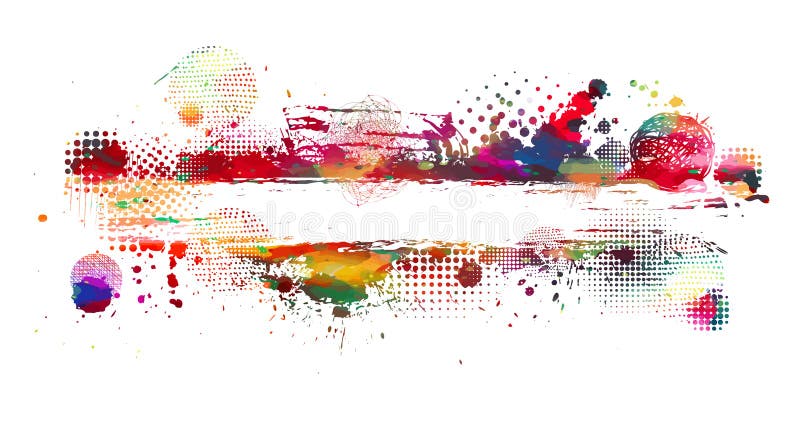 Colored Blot Object. Hand Drawing. Not AI, Vector Illustration Stock ...