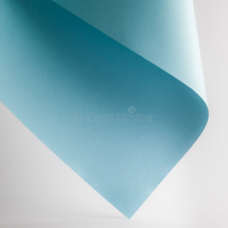Colored Blue Paper Sheet on Grey Background Stock Photo - Image of ...