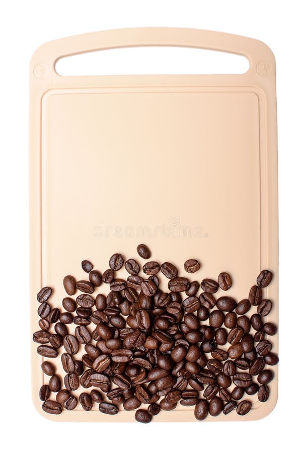 Colored Blue Plastic Cutting Board, Ionized on White Background Stock ...