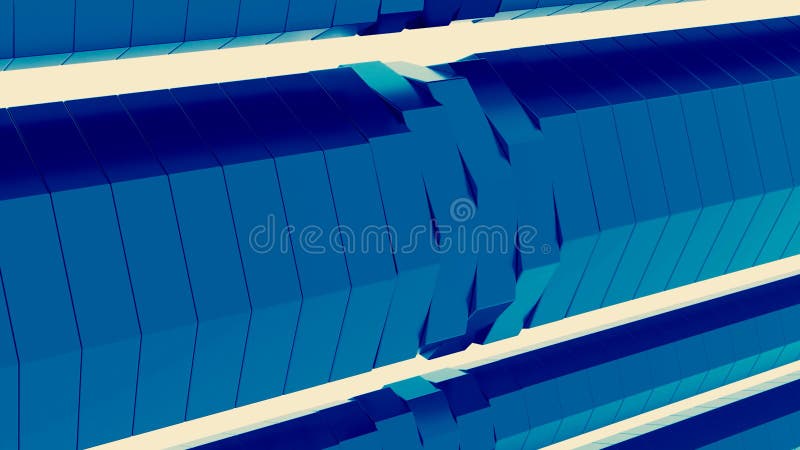 Colored Blue Rotating Pillars Creating Visual Spiral Effect. Design ...