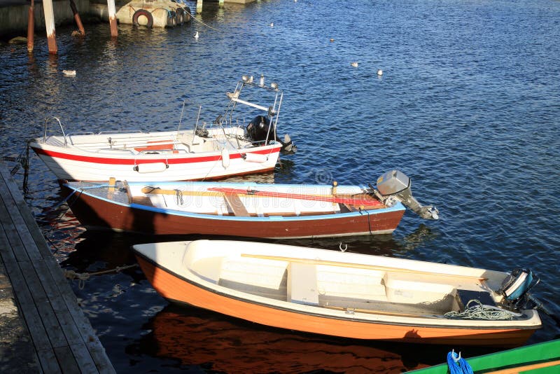 Colored boats stock image. Image of bornholm, outside - 26550567