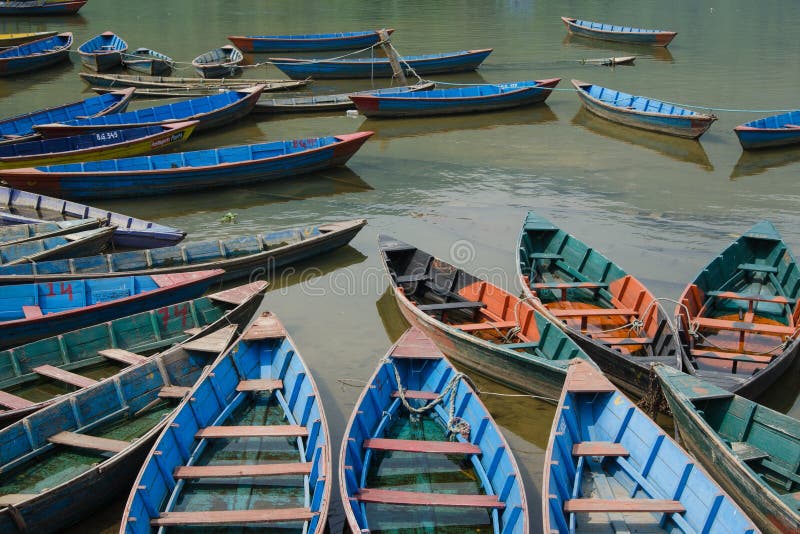 Colored boats stock image. Image of brazil, locations - 97168389