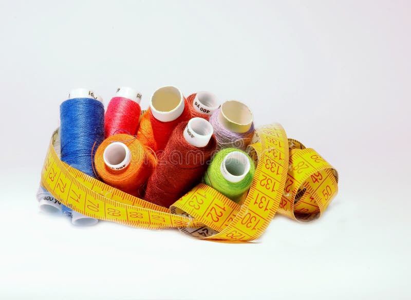 Coloured bobbins stock image. Image of textile, fibre - 10554035