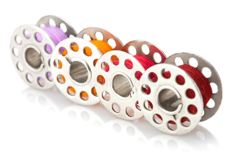 Colored bobbins stock image. Image of separated, tailor - 16532675