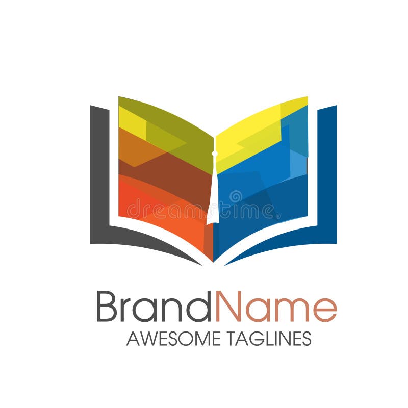 Colored book vector stock vector. Illustration of document - 85937608