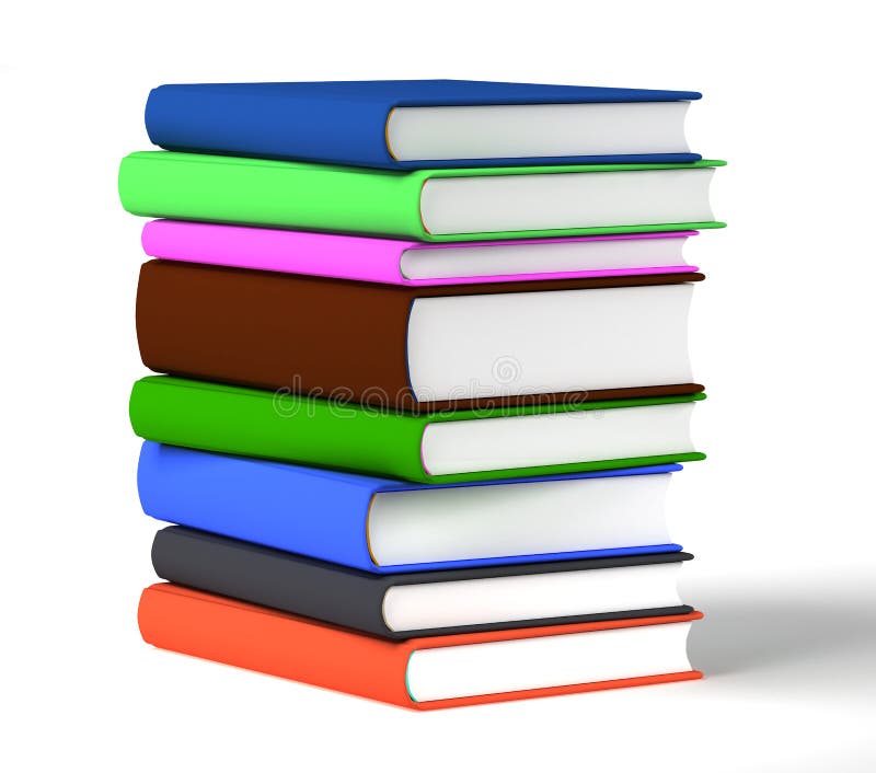 Colored books stock photo. Image of books, school, learn - 3444442