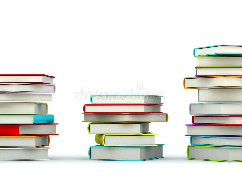 Colored books stock illustration. Illustration of book - 17049685