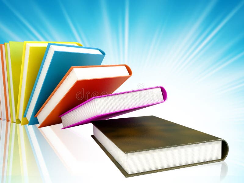 Colored Books on Background Stock Photo - Image of group, textbooks ...