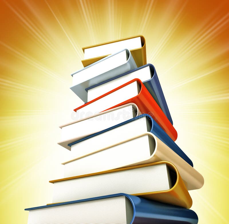 Books flying stock illustration. Illustration of editorial - 307316