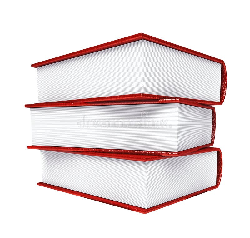 Colored Books Isolated on White Background Stock Photo - Image of ...