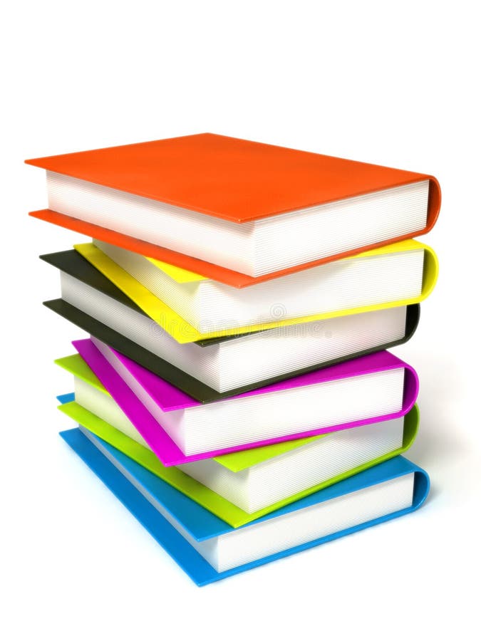 Colored books stock photo. Image of books, school, learn - 3444442