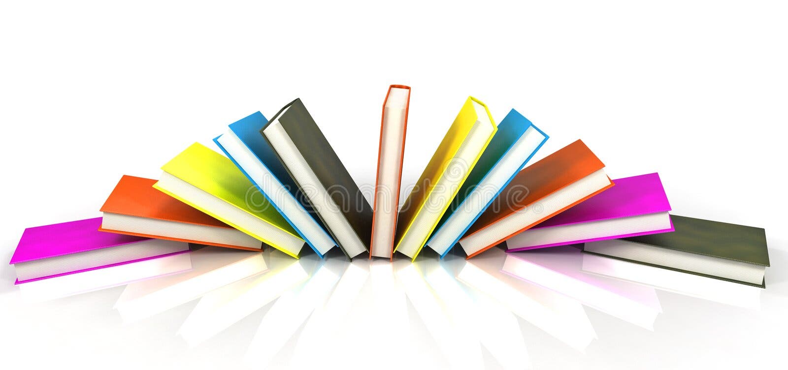 Colored books stock photo. Image of books, school, learn - 3444442
