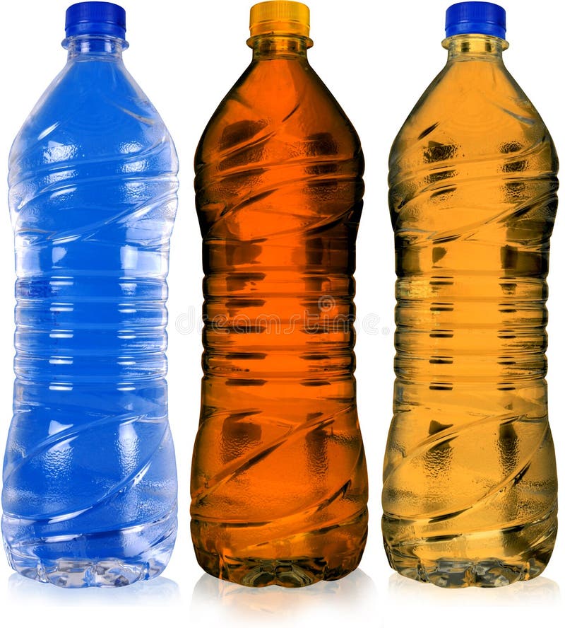 Colored Drinks - Plastic Bottles Stock Photo - Image of colour, bottle ...