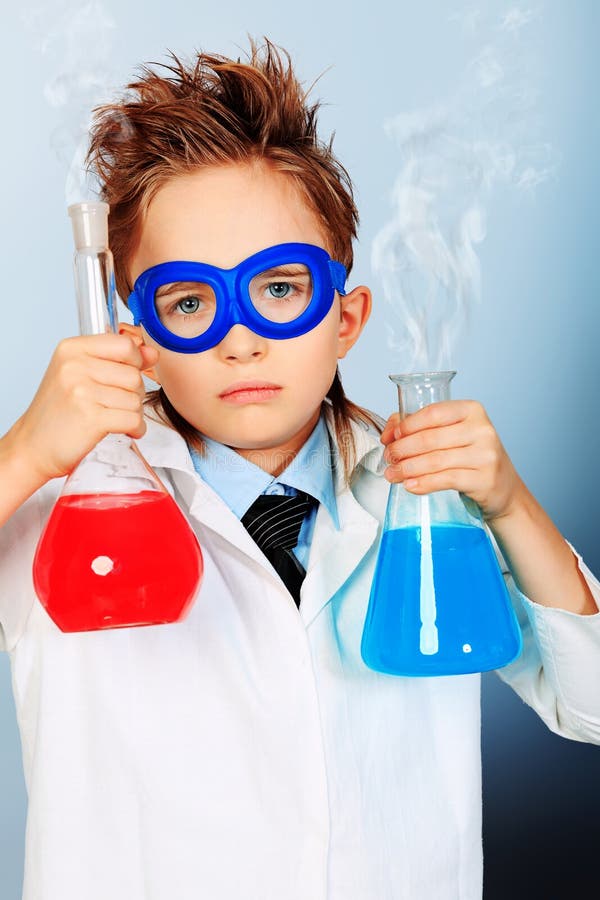 Girl in science class stock photo. Image of experiment - 5952766