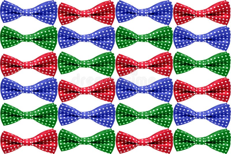 Colored Bow Ties for Visual Designs Stock Illustration - Illustration ...