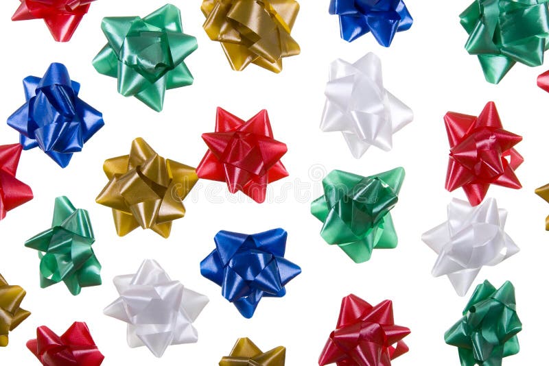 Colored bows stock image. Image of cutout, shiny, decorations - 2521557