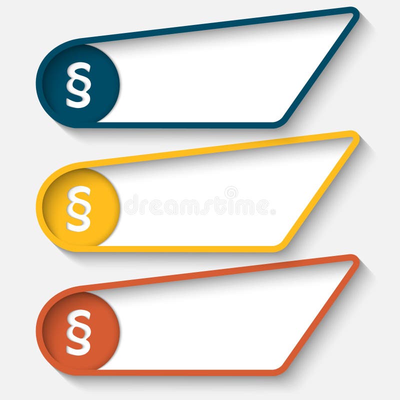 Colored Box for Text and Paragraph Stock Vector - Illustration of ...