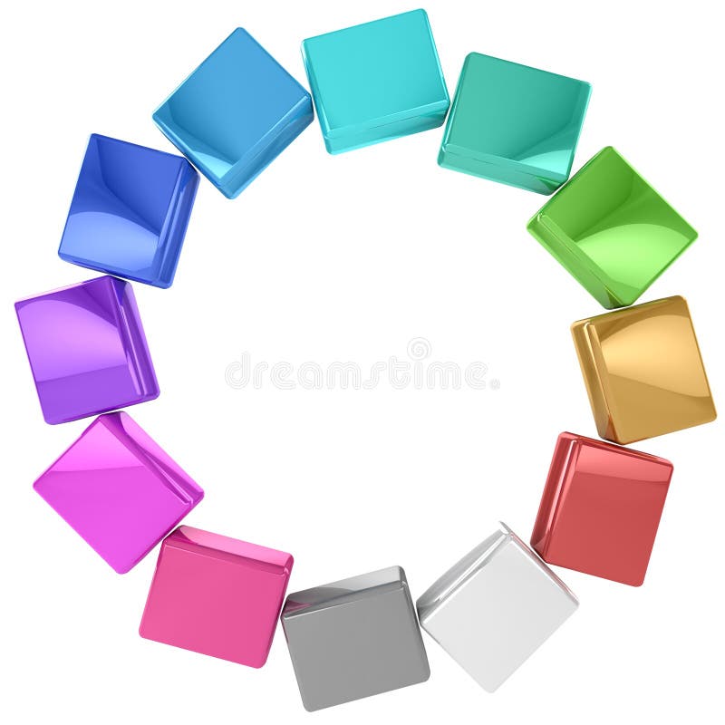 Colored boxes stock illustration. Illustration of design - 40104965