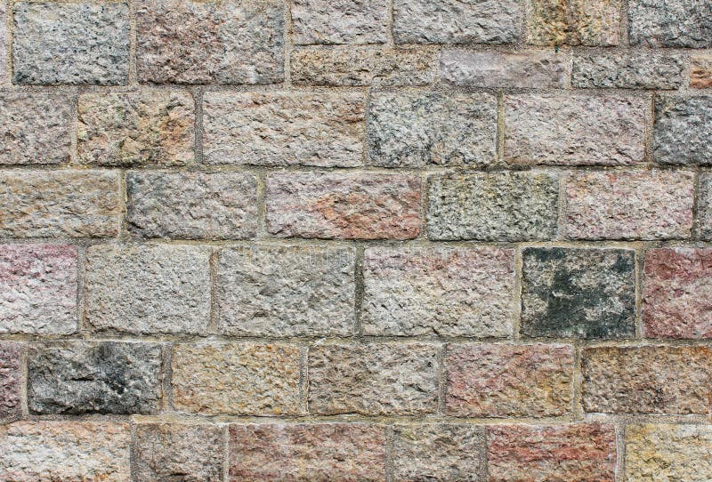 Colored Brick Wall Background, Texture Stock Photo - Image of ...