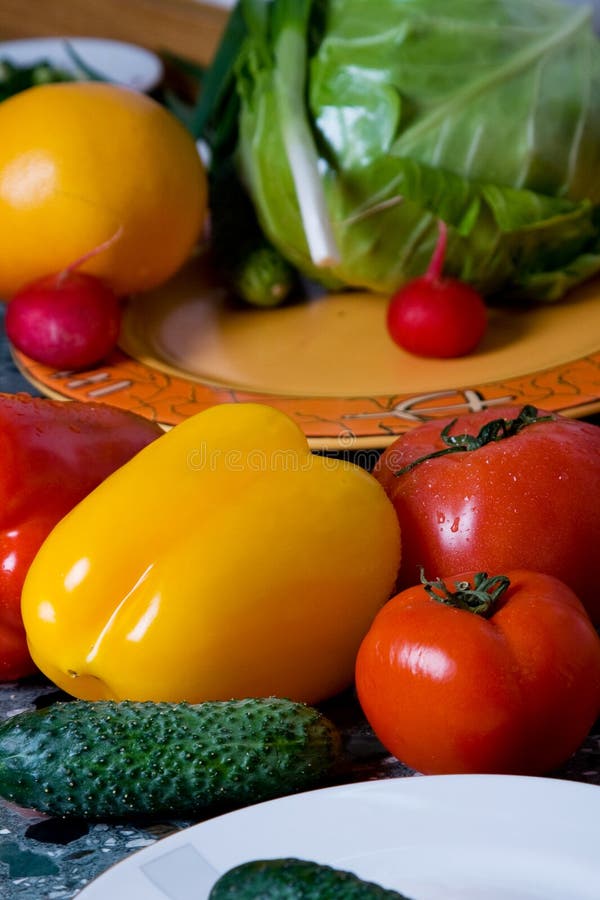 Colored Bright Rich Delicious Vegetables Stock Image - Image of colored ...