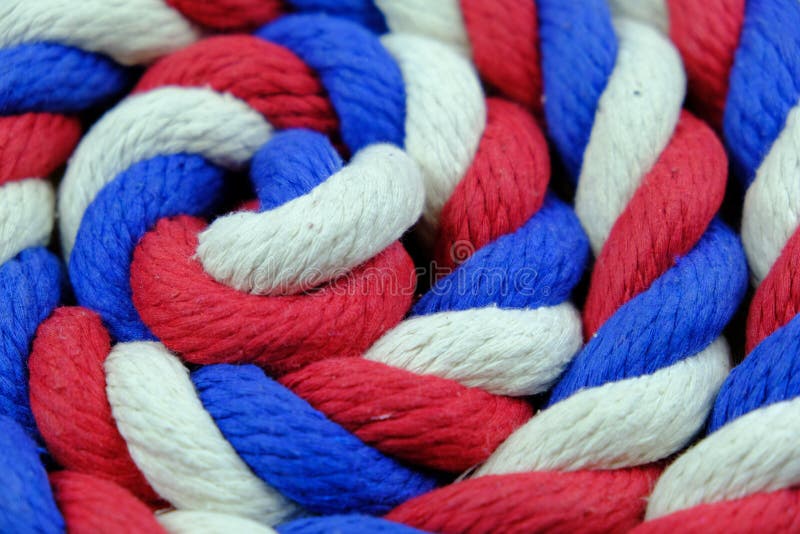 Colored Bright Rope Twisted in a Spiral for Background Stock Image ...