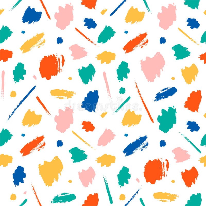 Colored Brush Spots Pattern Stock Illustrations – 6,735 Colored Brush ...