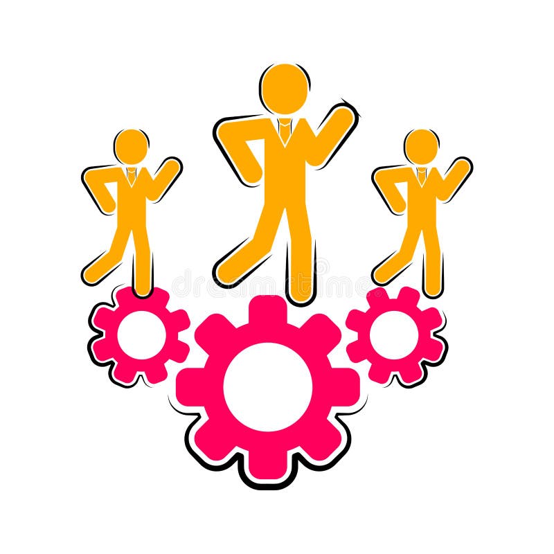 Teamwork stock illustration. Illustration of professional - 66487461